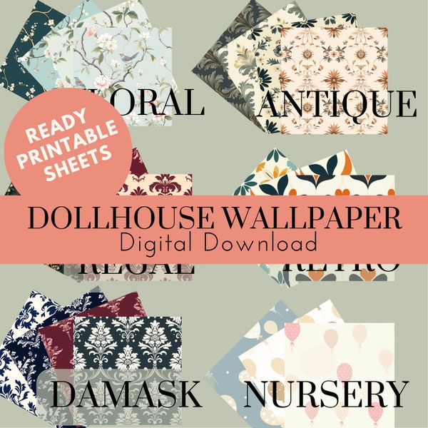 Damask Wallpaper - Etsy