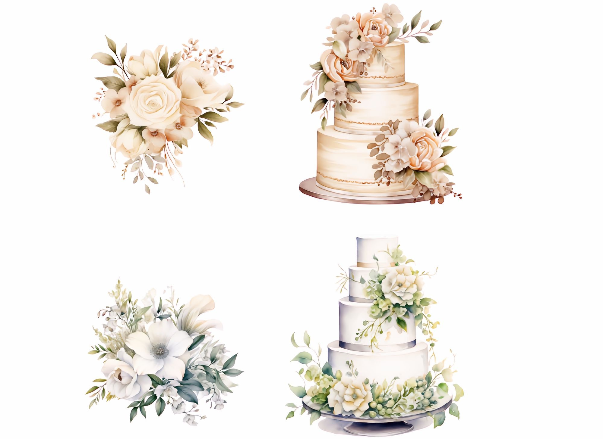 Wedding Clip Art Watercolour Transparent Background Bride - Etsy