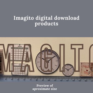 Dollhouse Digital Download 1:12 Miniature Clocks, Magazines, Calendar ...