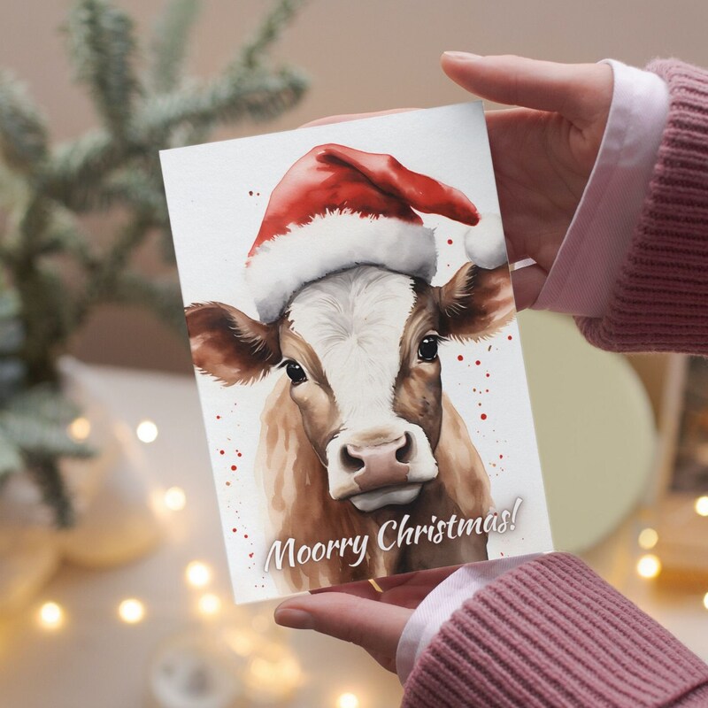 Cow Greeting Card - Etsy