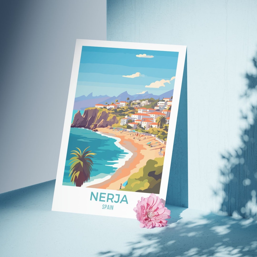 Nerja Travel Wall Art Digital Download Print Spain Coastline - Etsy UK