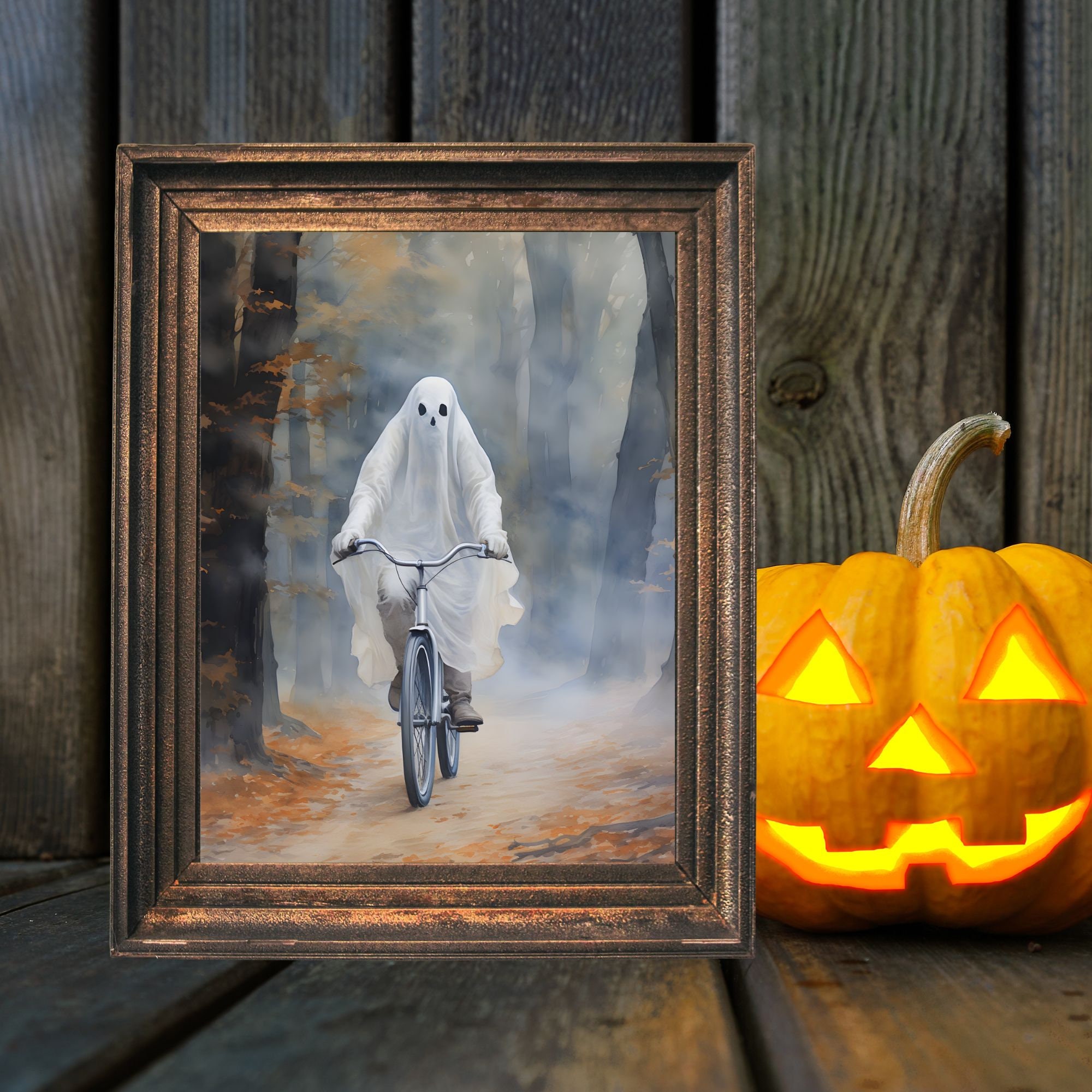 Ghost Riding a Bicycle Poster, Digital Download Printable Art - Etsy