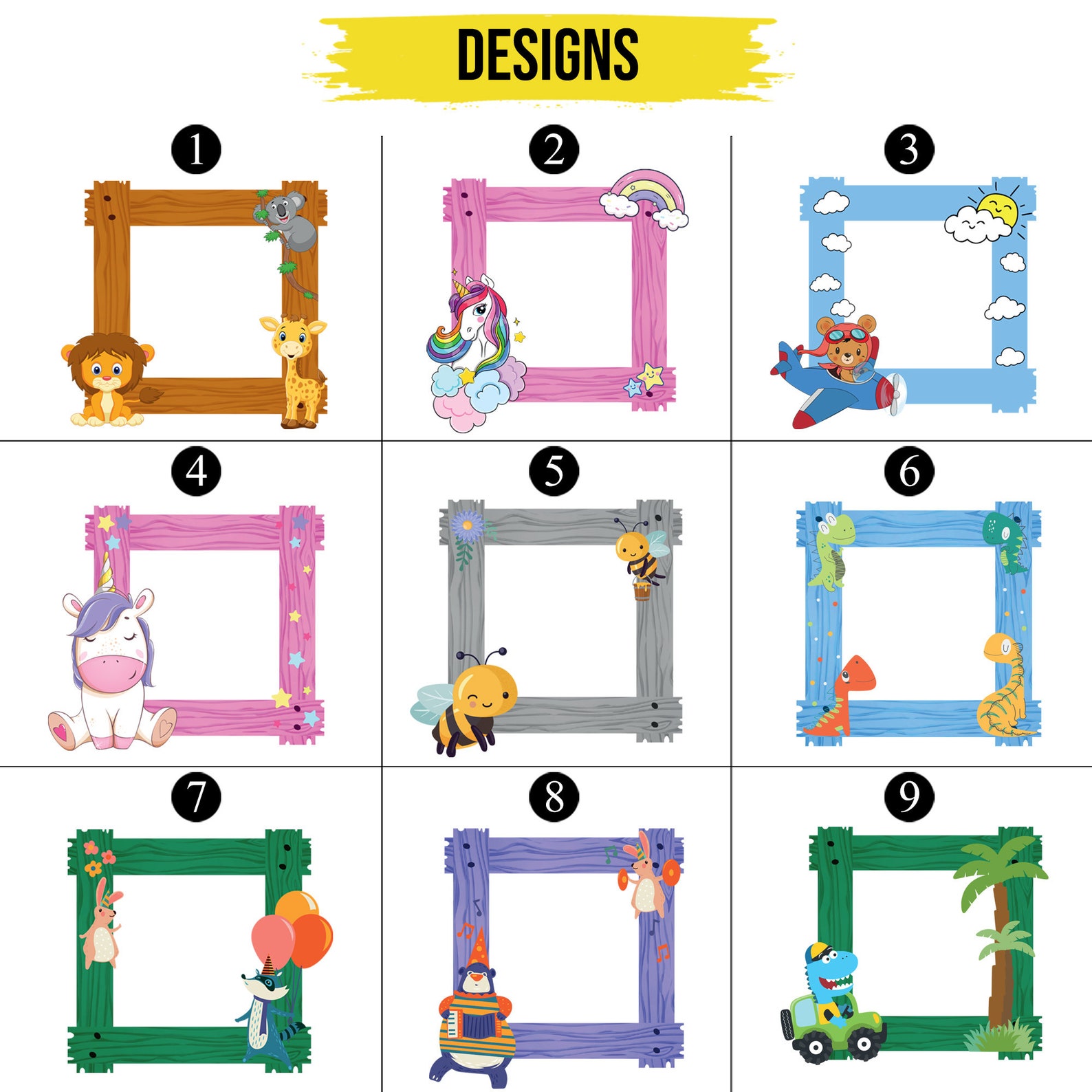 Custom Princess Theme Photo Magnet Birthday Party Favor, Princess ...