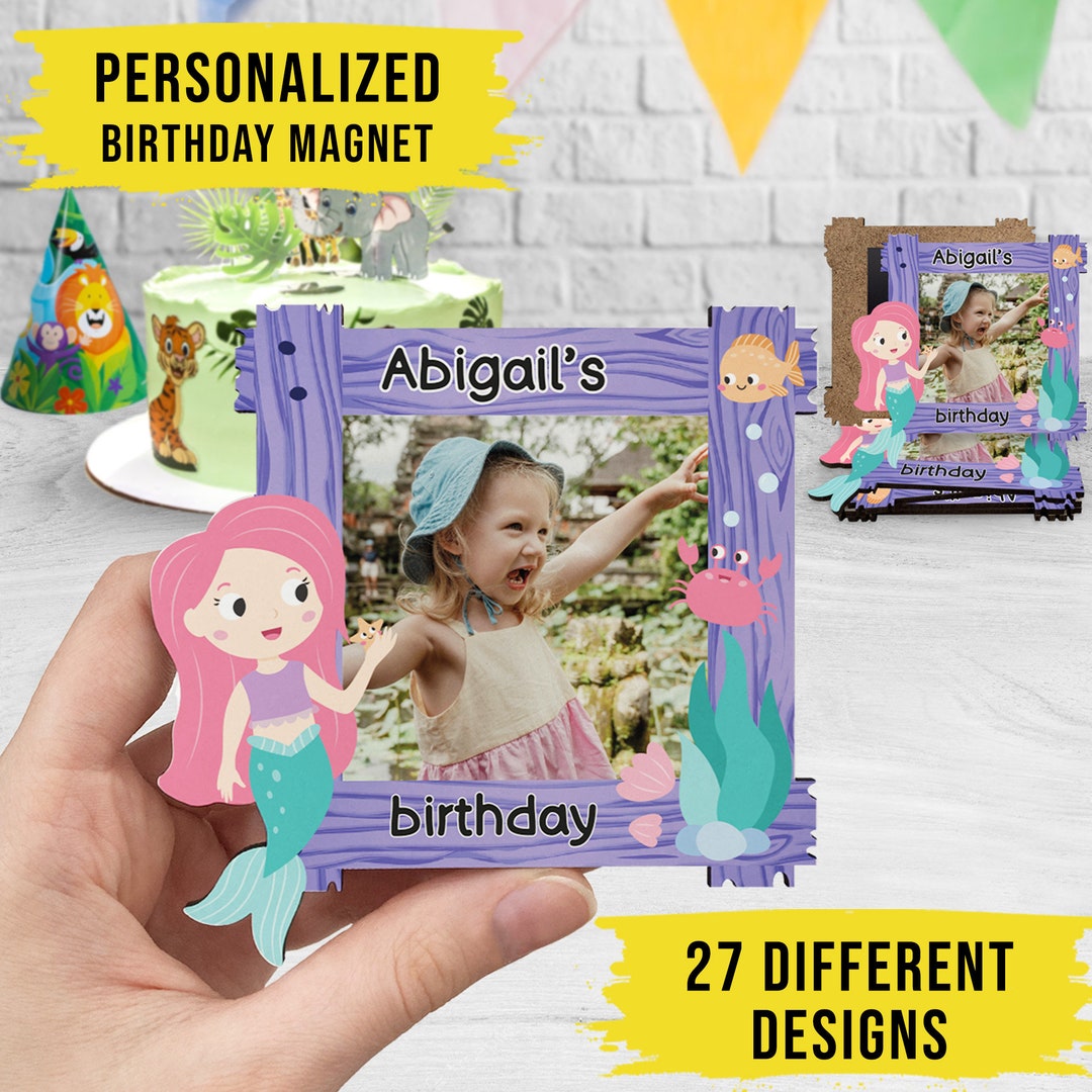 Mermaid Birthday Favors, Mermaid Magnet, Mermaid Party Ideas, Mermaid ...