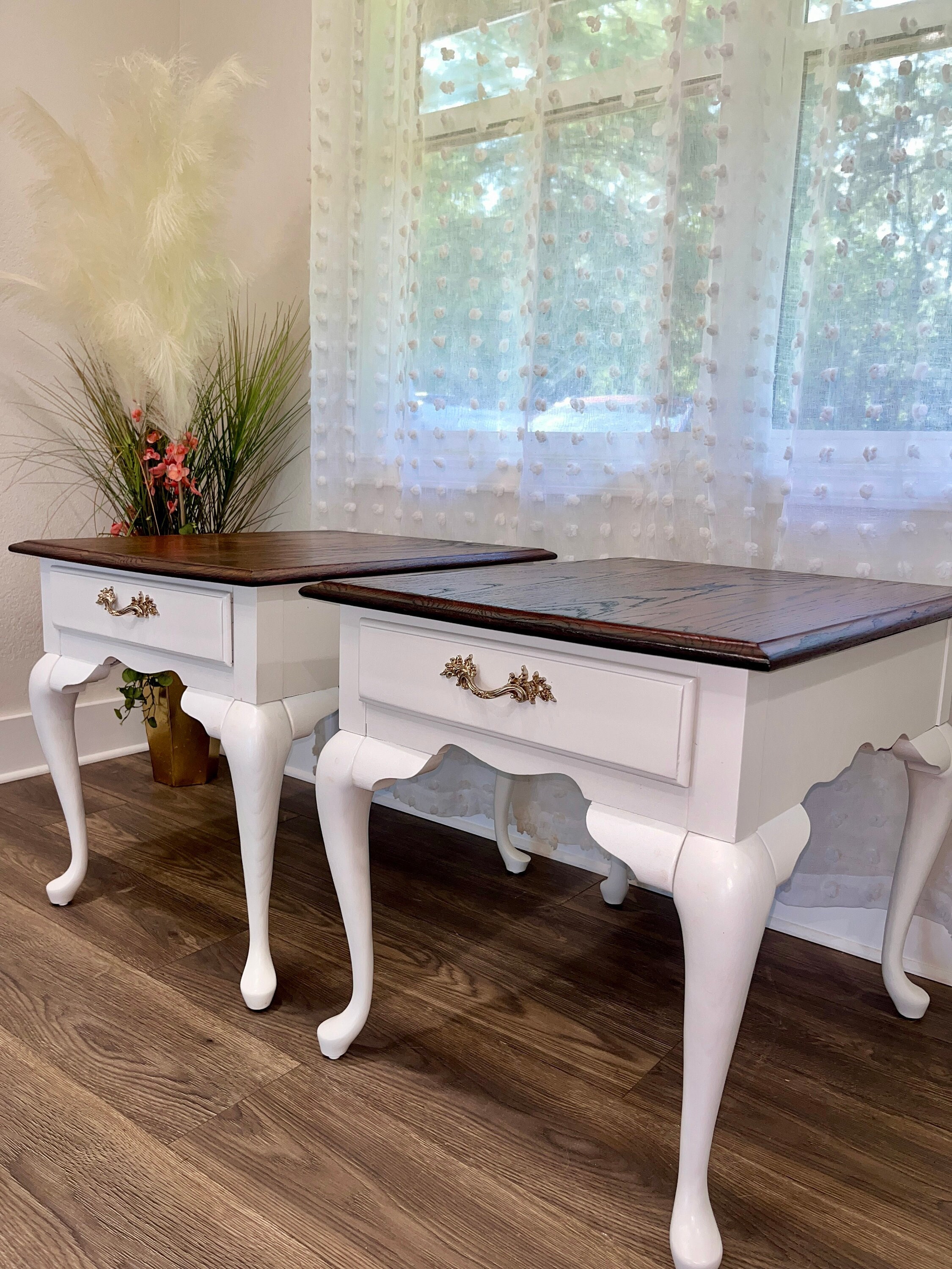 SOLD* Pair of Broyhill Lenoir House French Provincial Style End Tables ...
