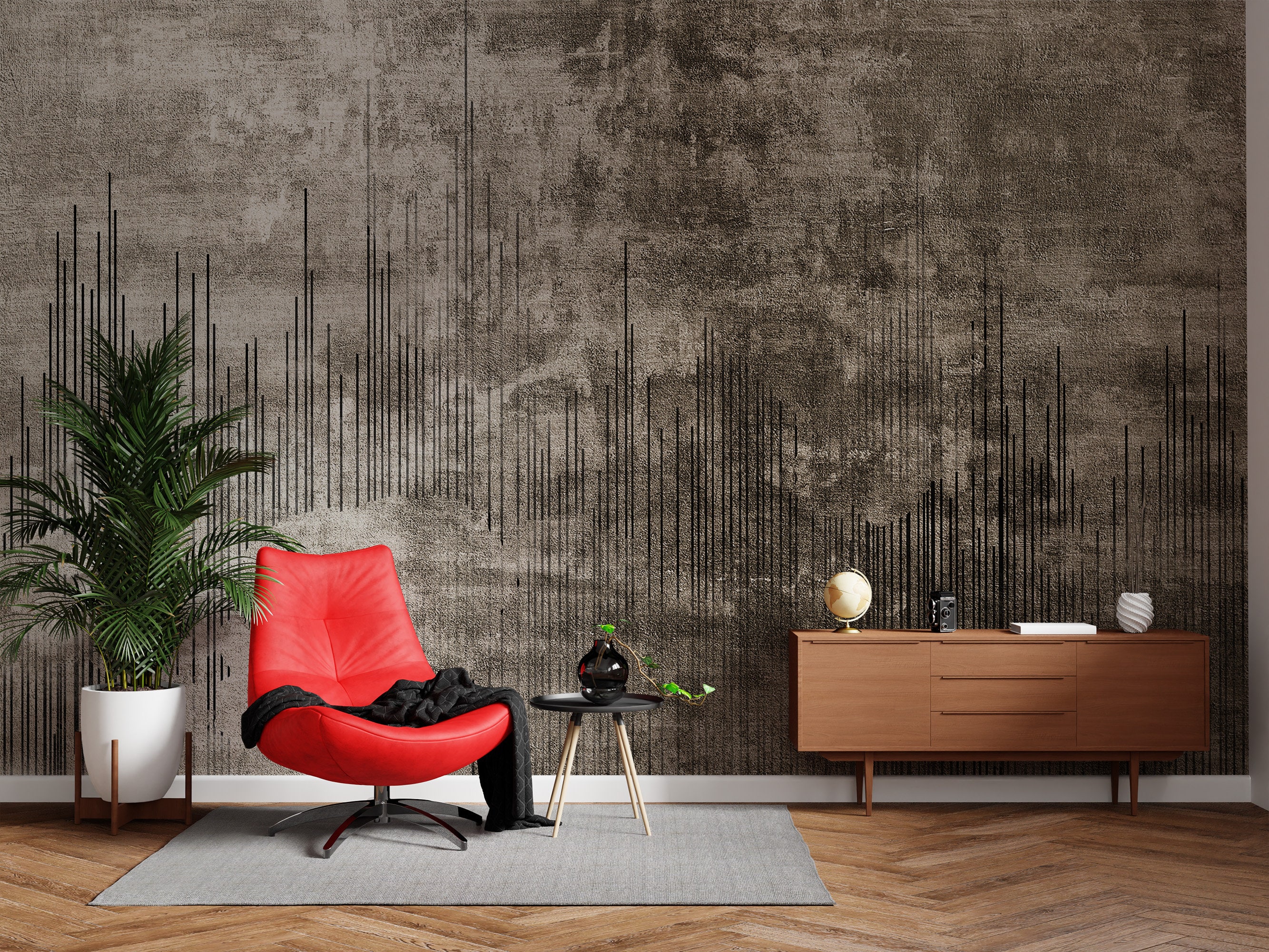 Abstract Modern Peel And Stick Wallpaper Simple And Stylish Etsy