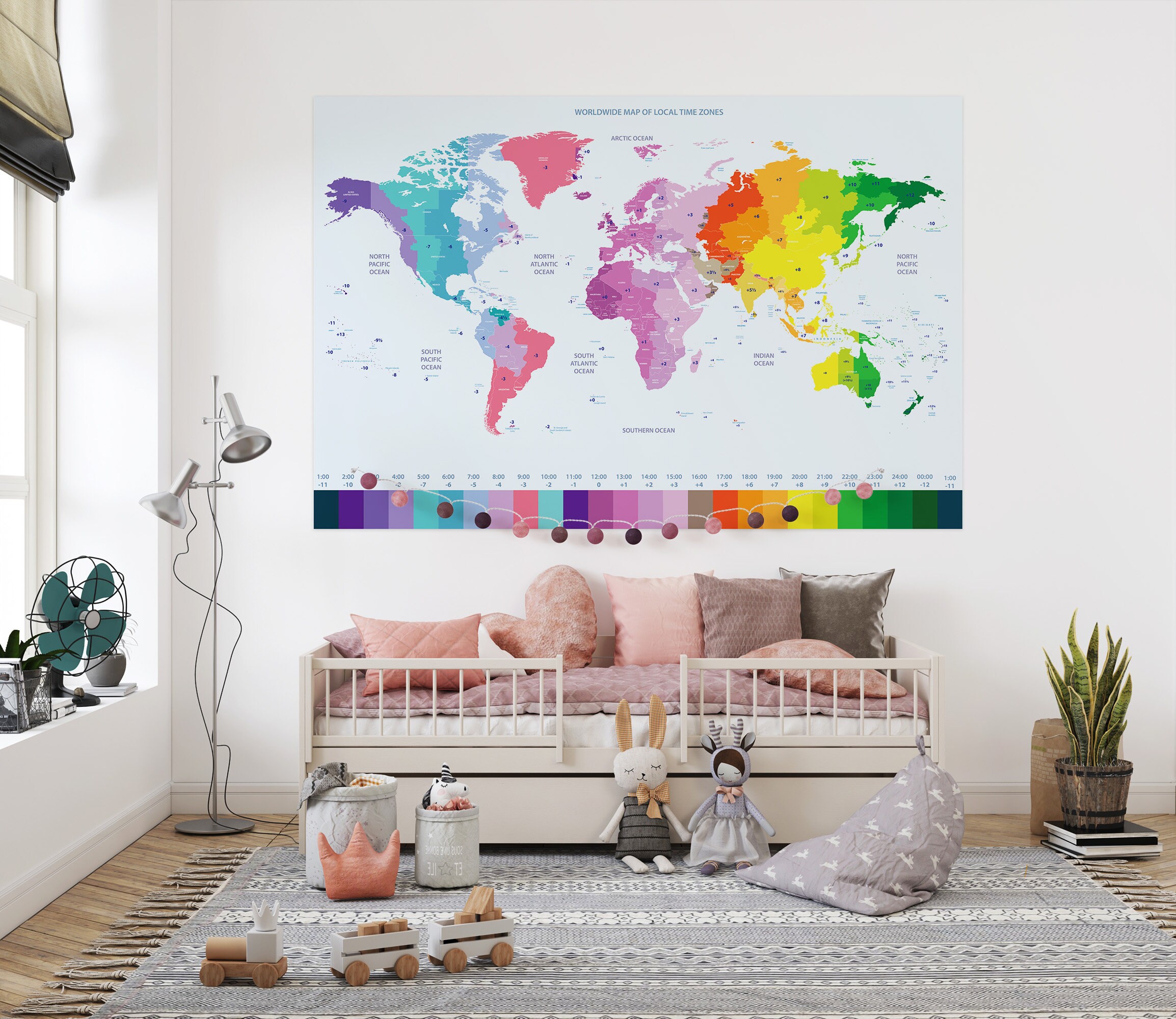 Worldwide Map Of Local Time Zones Wallpaper Peel And Stick Wallpaper worldwide-map-of-local-time-zones-wallpaper-peel-and-stick-wallpaper