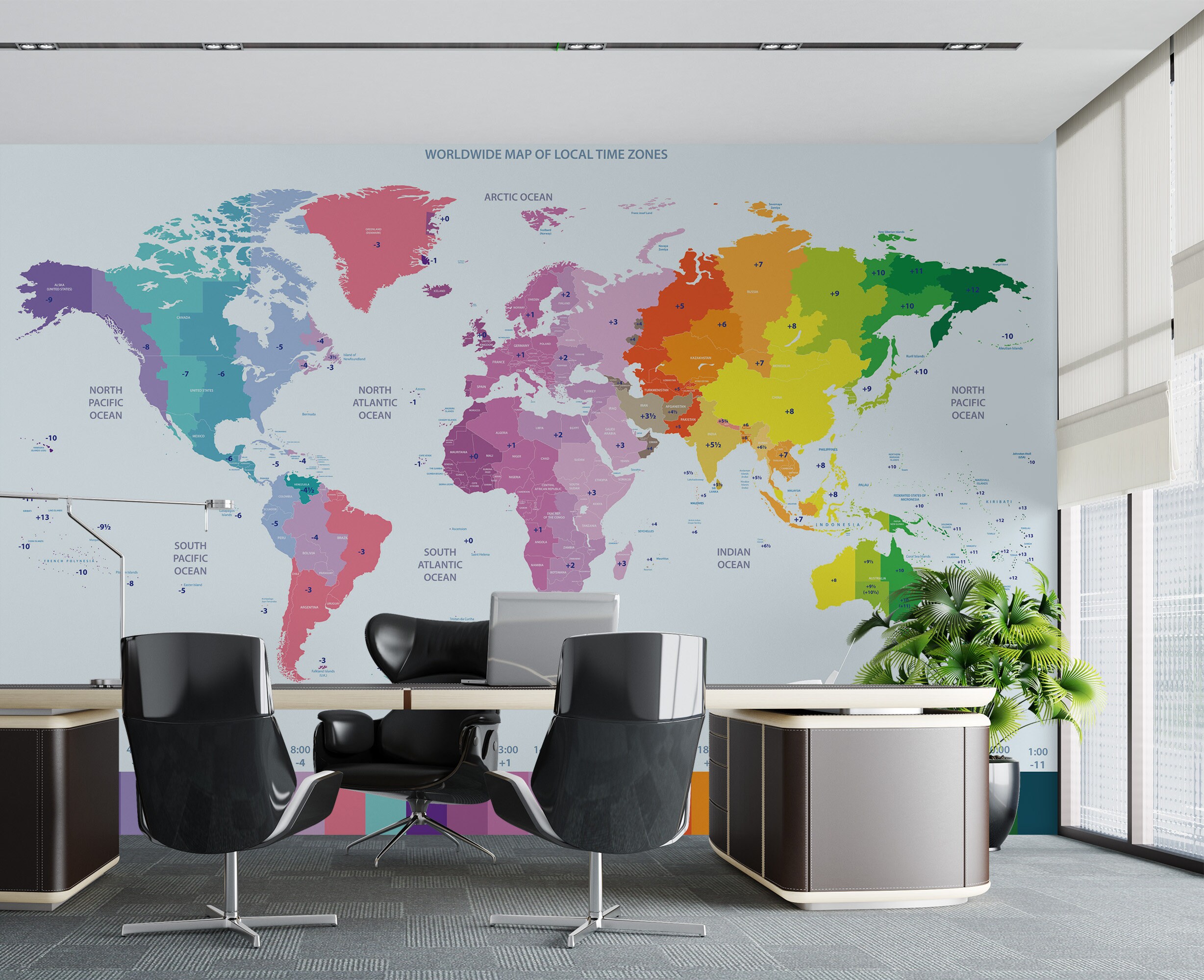 Worldwide Map Of Local Time Zones Wallpaper Peel And Stick Wallpaper worldwide-map-of-local-time-zones-wallpaper-peel-and-stick-wallpaper