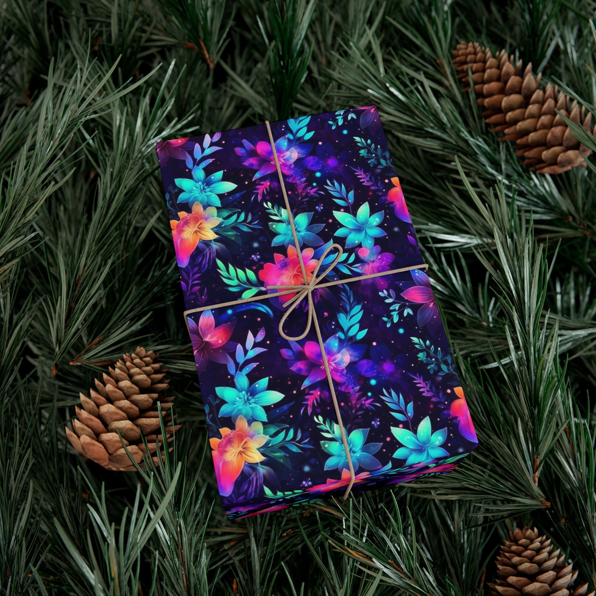 Neon Flowers Seamless Digital Pattern Collection for Gift Wrap - Etsy