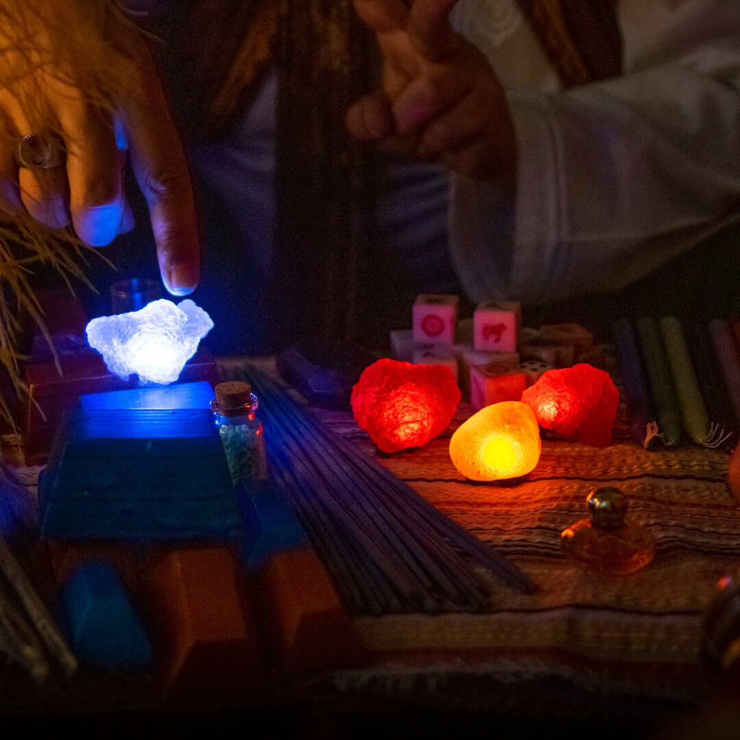 Thanos Infinity Stones - Sorcerer's Stone - Glowing Magic Crystals ...