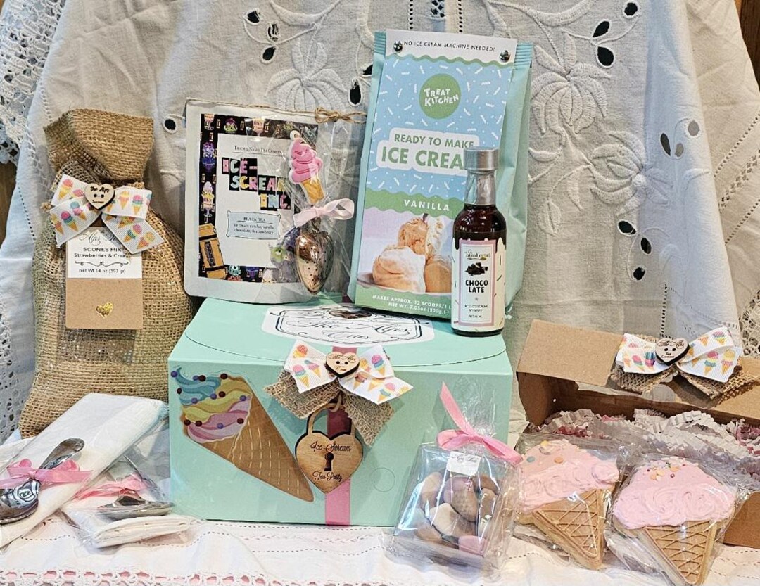 Ice Scream Tea Party in a Box for Two - Etsy