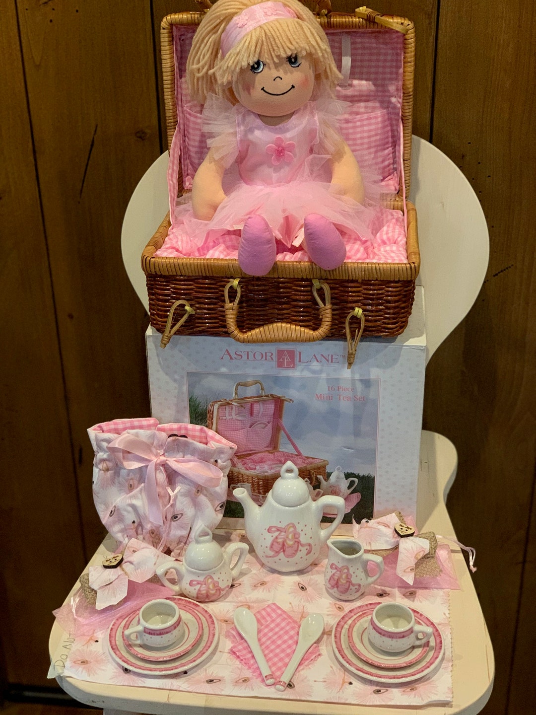 Ballerina Tutu Vintage Dillard's Astor Lane Child's Tea Party Tea Set ...