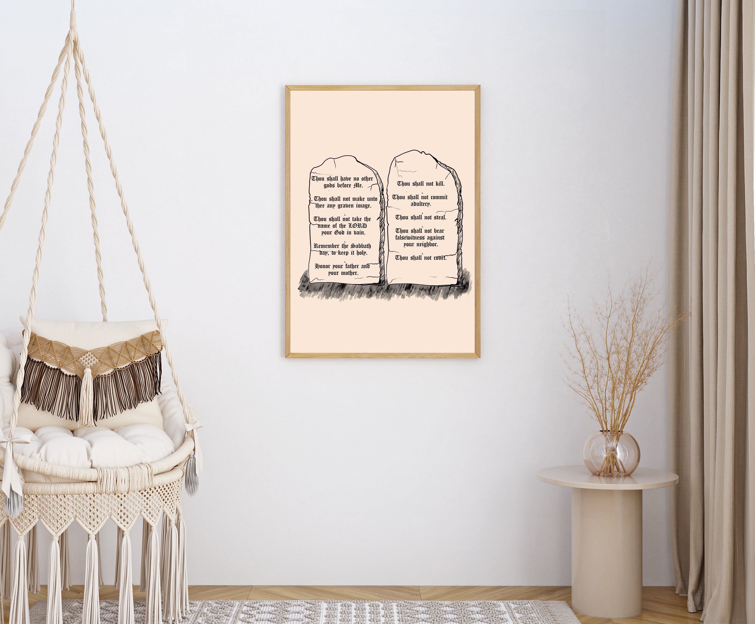 The Ten Commandments Sign DIGITAL DOWNLOAD Ten Commandments - Etsy