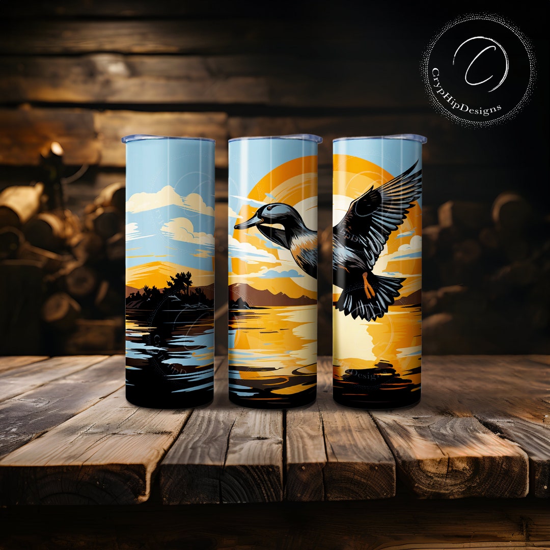 Mallard Design, Hunting, 20 Oz Seamless Skinny Tumbler Wrap ...