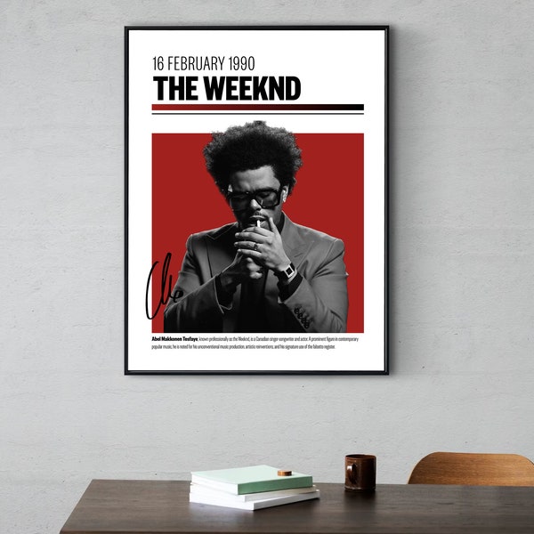 The Weeknd Poster - Etsy