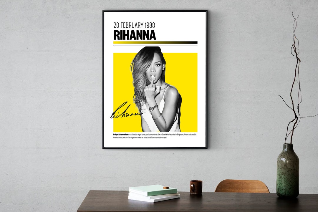 DIGITAL PRINT Rihanna Poster Wall Art Rihanna Album Art Riri Poster Bad ...
