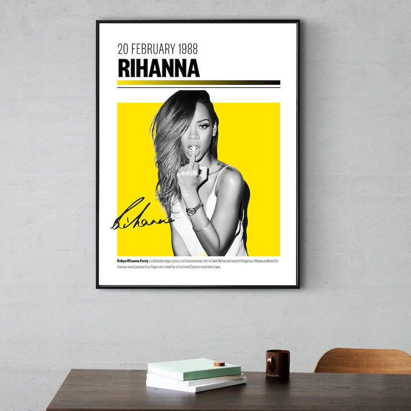 Rihanna Wall Art - Etsy