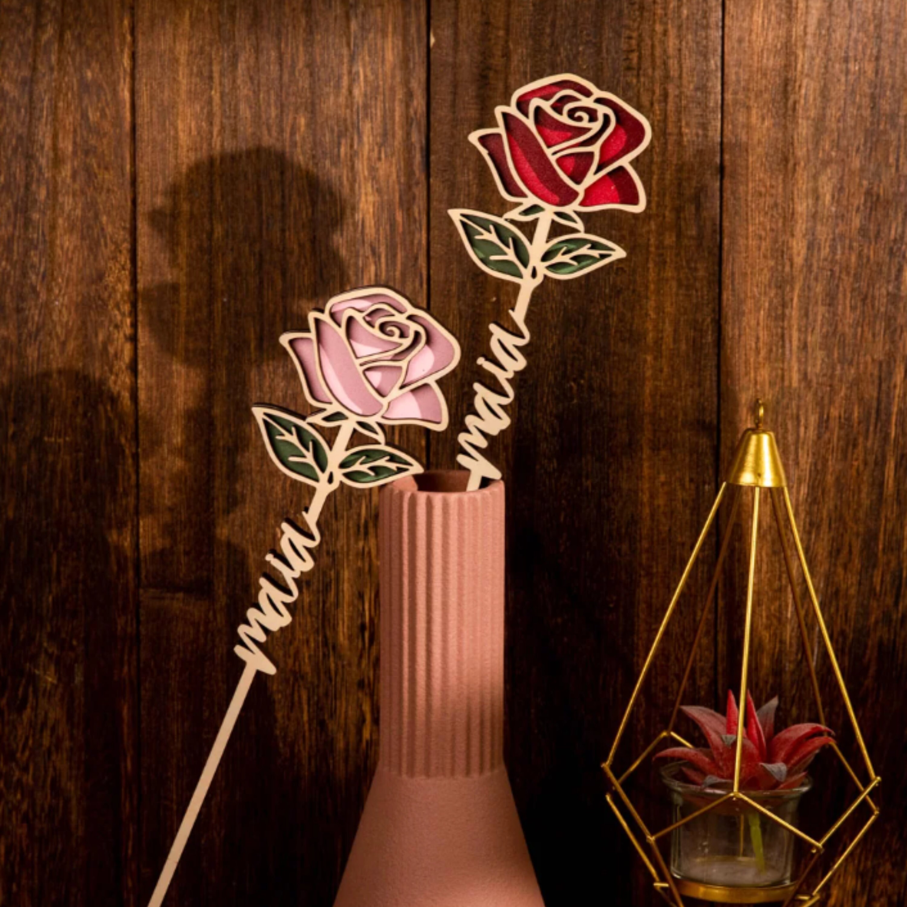 Personalized Birth Flower Wooden Decor Birth Month Flower Birth Flowers ...