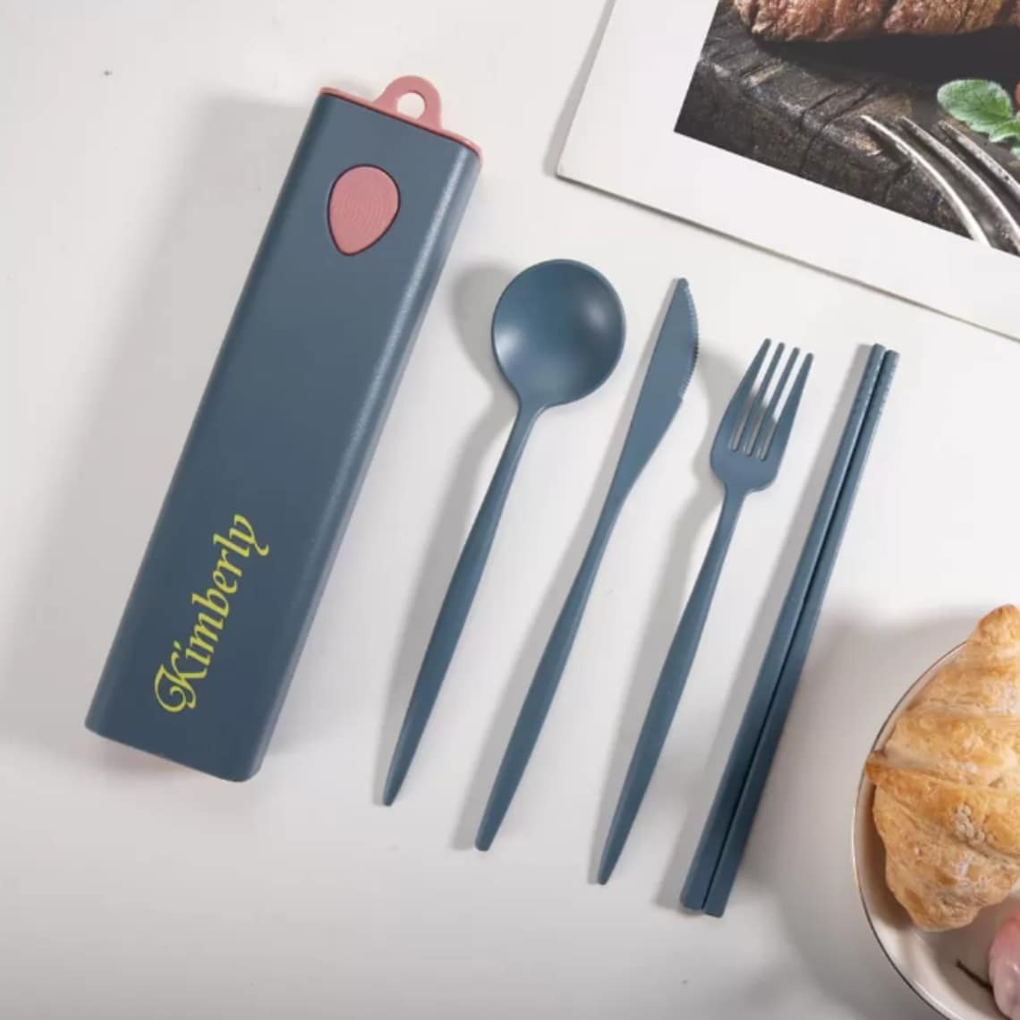 Personalized Portable Cutlery Set Customized Cutlery Gift Picnic ...