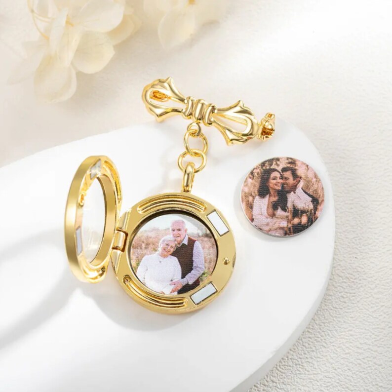 Personalized Memorial Photo Pin for Graduation Custom Photo Brooch Gift ...