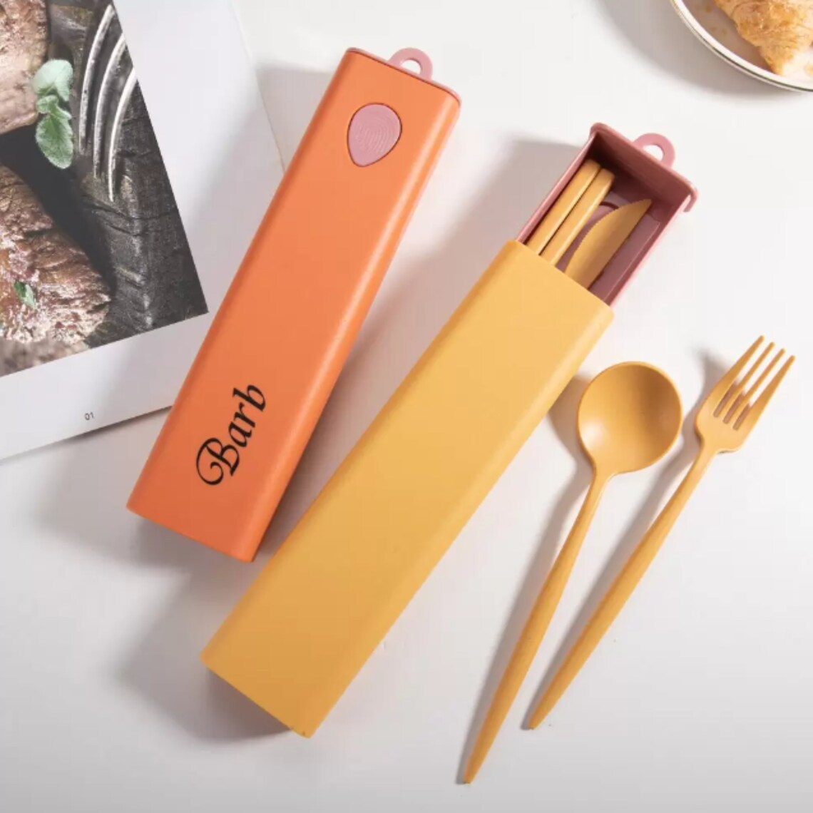 Personalized Portable Cutlery Set Customized Cutlery Gift Picnic ...