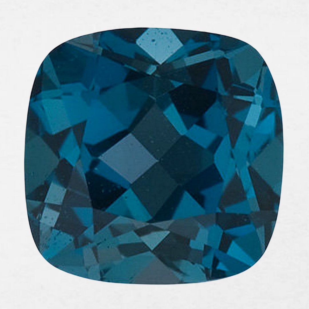 London Blue Topaz Cushion Cut Loose Gemstone Excellent Cut - Etsy