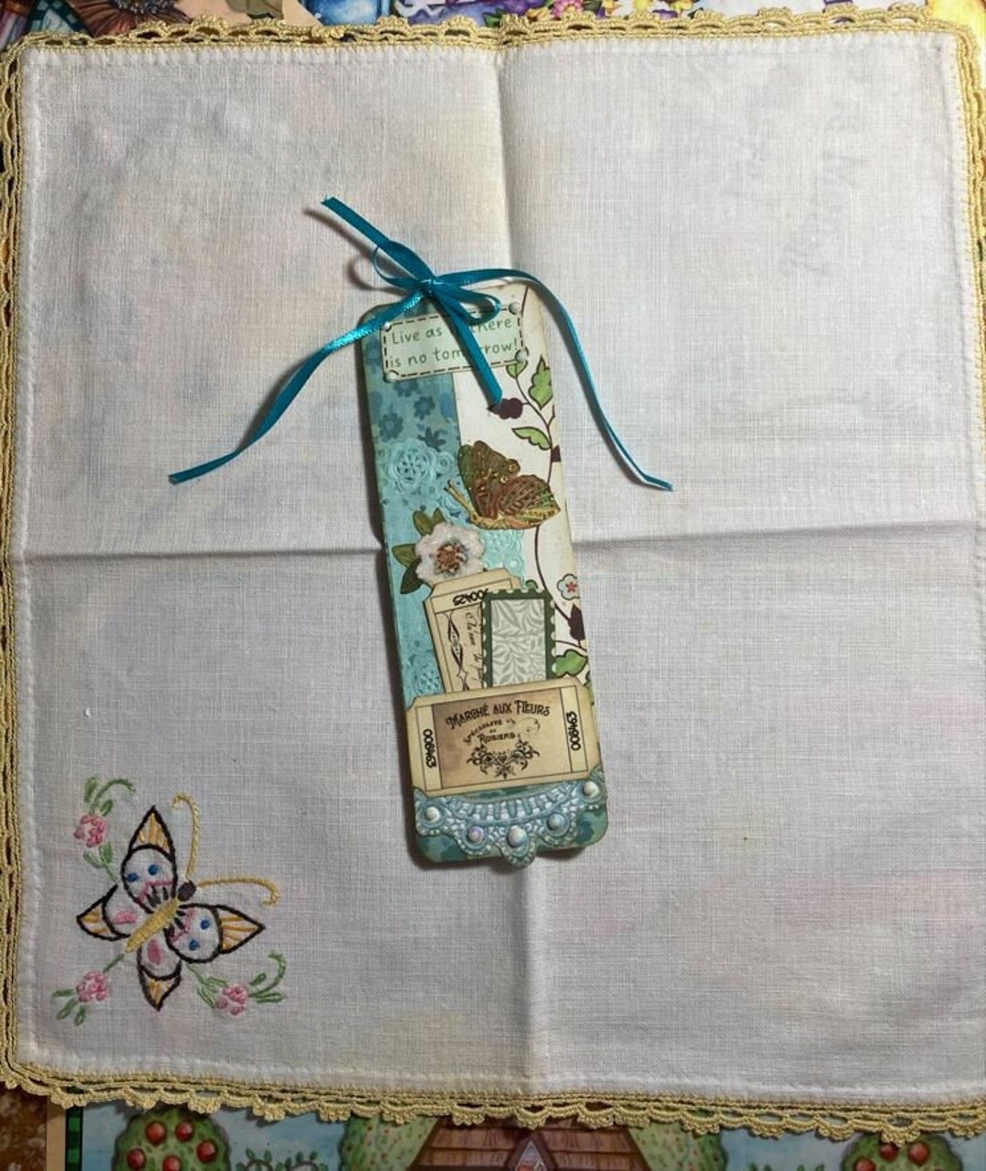 Handmade Paper Bookmark With Hidden Paperclip and Notepad - Etsy