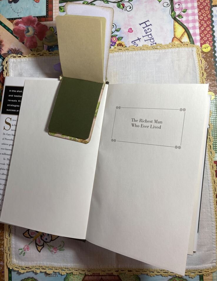 Handmade Paper Bookmark With Hidden Paperclip and Notepad - Etsy