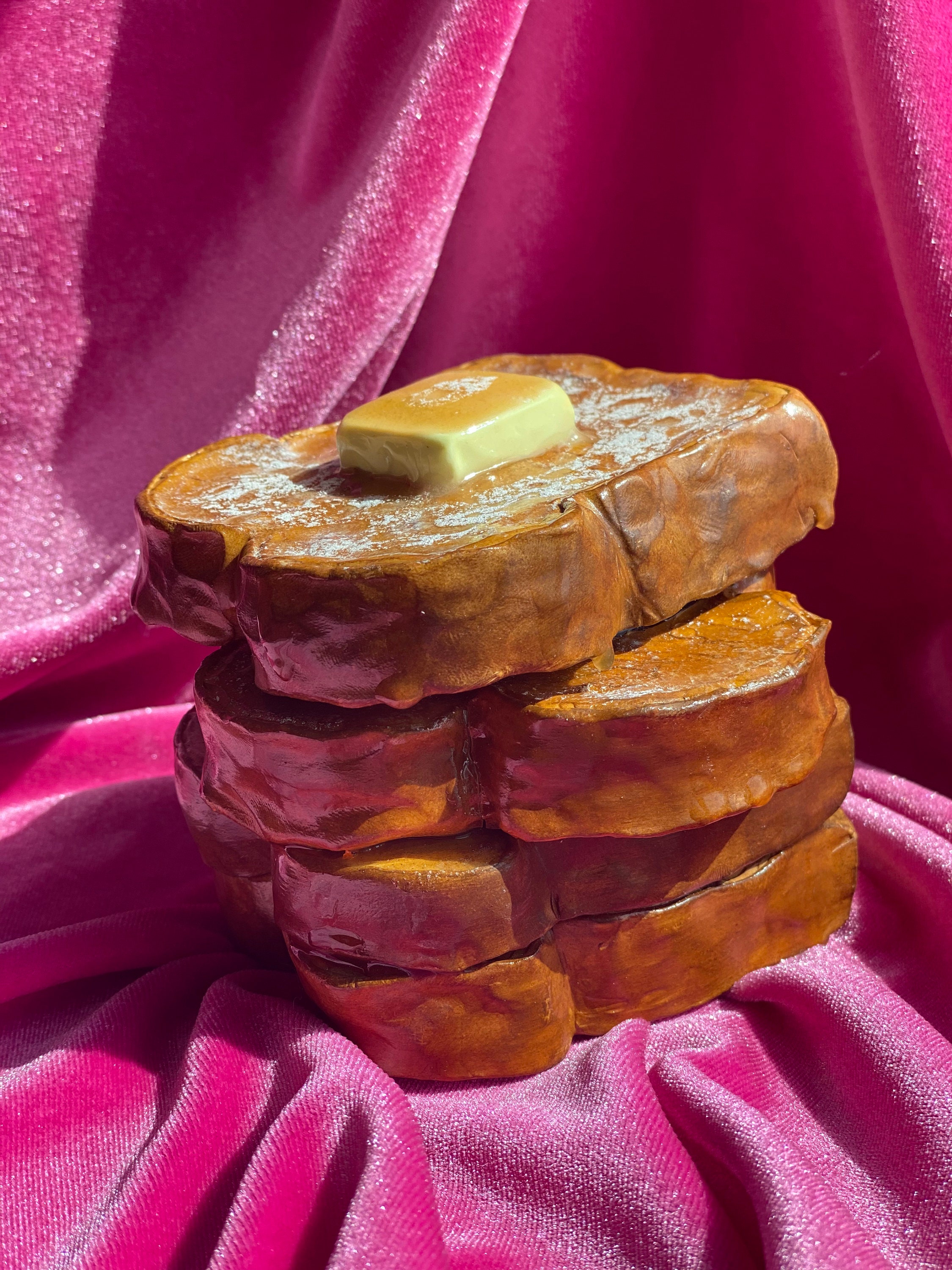 French Toast Stack Stash Jar (8oz) | Polymer Clay Stash Jar | Unique ...