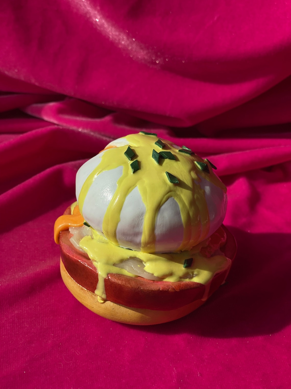 Eggs Benedict Stash Jar (1oz) | Polymer Clay Stash Jar | Unique ...