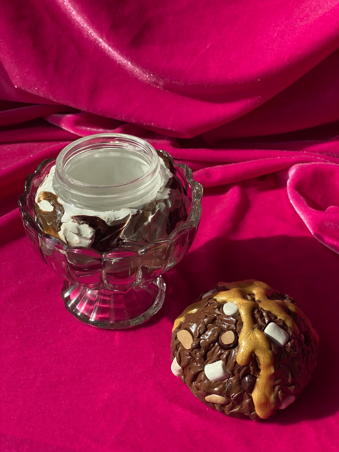 Ice Cream Scoops Stash Jar 2oz Polymer Clay Stash Jar Unique Discreet ...