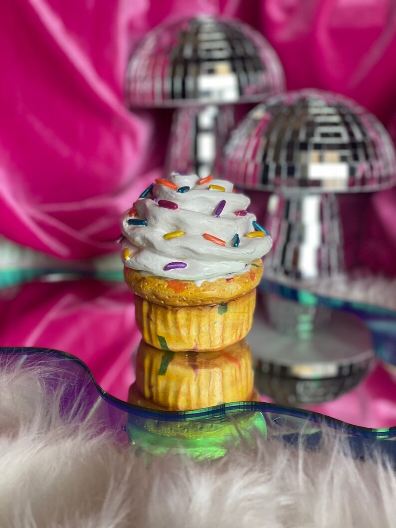 Funfetti Cupcake Stash Jar (2oz) | Polymer Clay Stash Jar | Unique ...