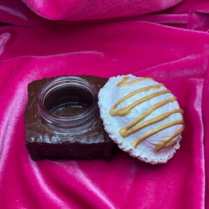 Brownie & Ice Cream Stash Jar (1oz) | Polymer Clay Stash Jar | Unique ...
