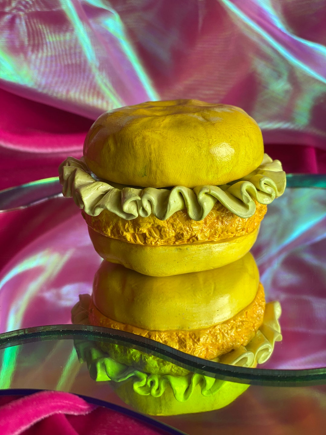 Yellow Pretty Patty Jar (2oz) | Polymer Clay Stash Jar | Unique ...