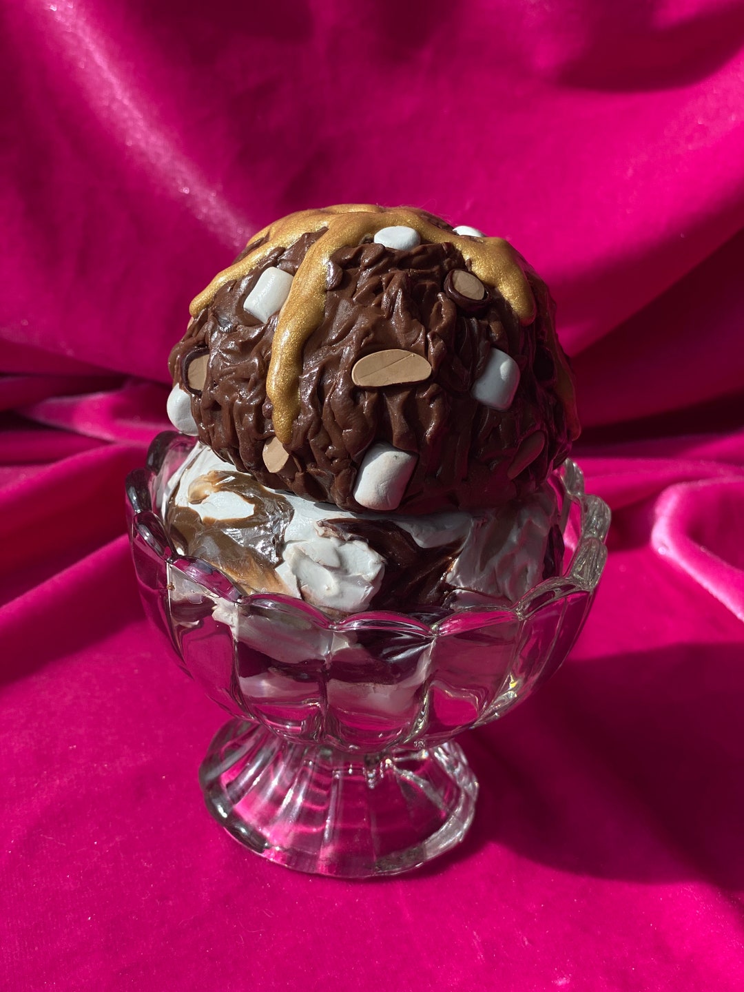 Ice Cream Scoops Stash Jar 2oz Polymer Clay Stash Jar Unique Discreet ...