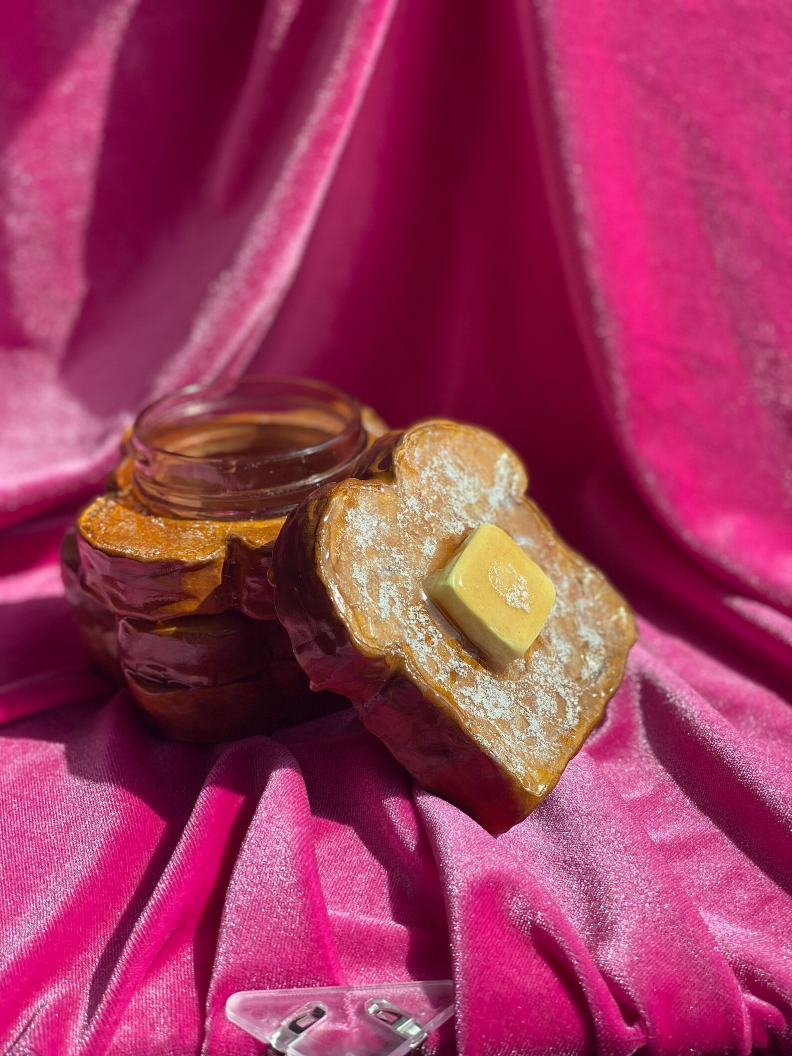 French Toast Stack Stash Jar (8oz) | Polymer Clay Stash Jar | Unique ...