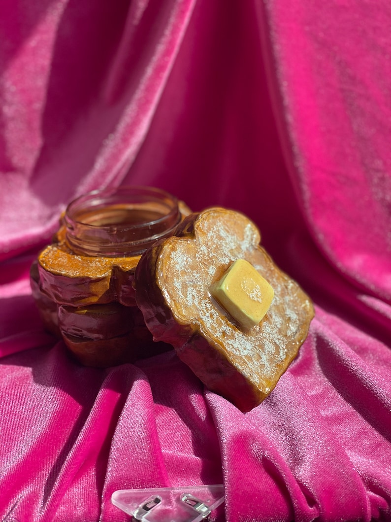 French Toast Stack Stash Jar (8oz) | Polymer Clay Stash Jar | Unique ...