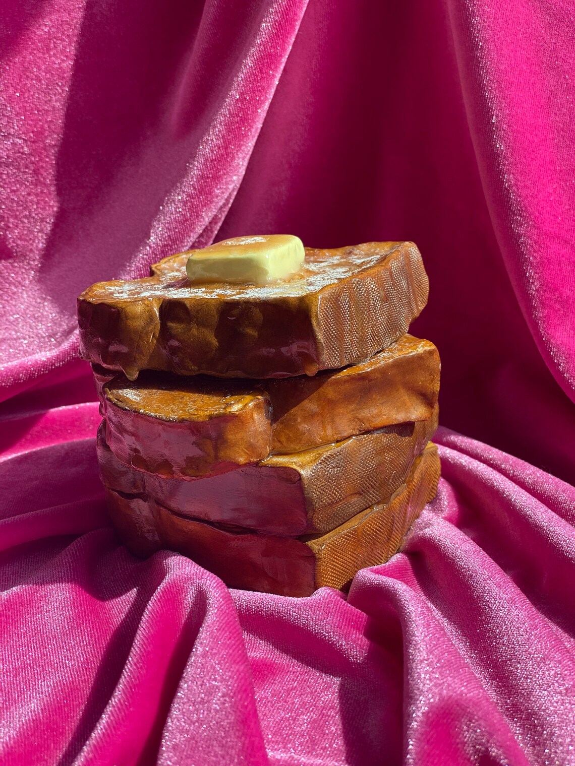 French Toast Stack Stash Jar (8oz) | Polymer Clay Stash Jar | Unique ...