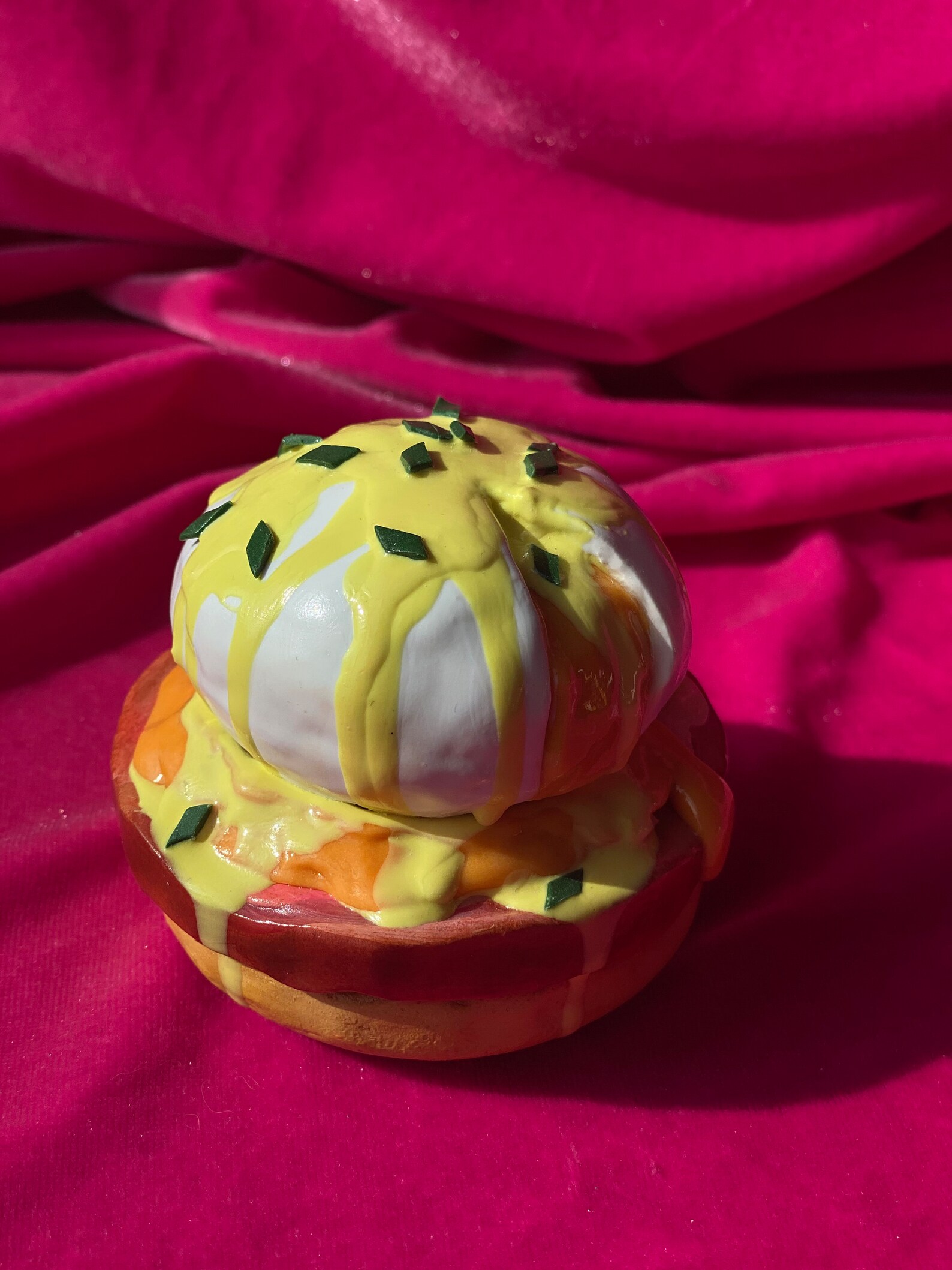 Eggs Benedict Stash Jar (1oz) | Polymer Clay Stash Jar | Unique ...