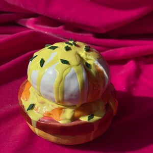 Eggs Benedict Stash Jar (1oz) | Polymer Clay Stash Jar | Unique ...