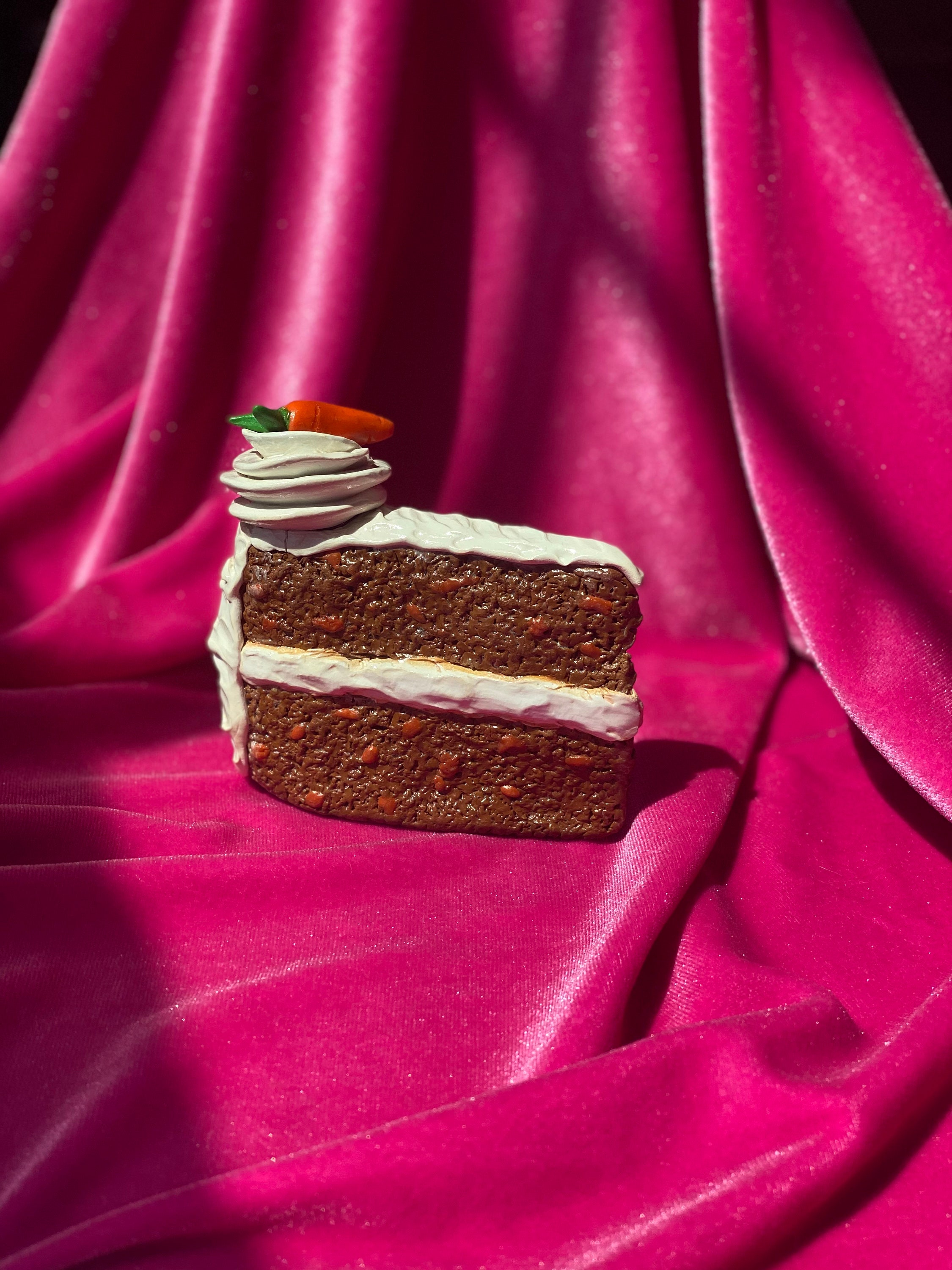 Stingy Cake Slice Jar (carrot) | Polymer Clay Stash Jar | Unique ...