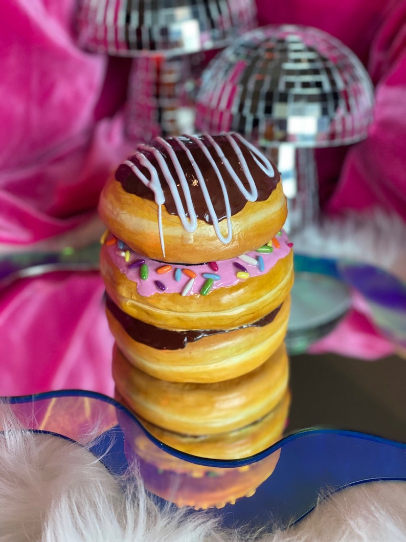 Stacked Donuts Stash Jar (8oz) | Polymer Clay Stash Jar | Unique ...