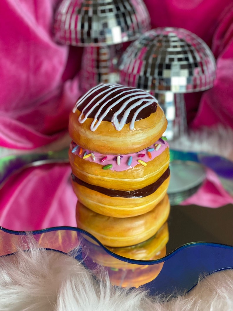 Stacked Donuts Stash Jar (8oz) | Polymer Clay Stash Jar | Unique ...