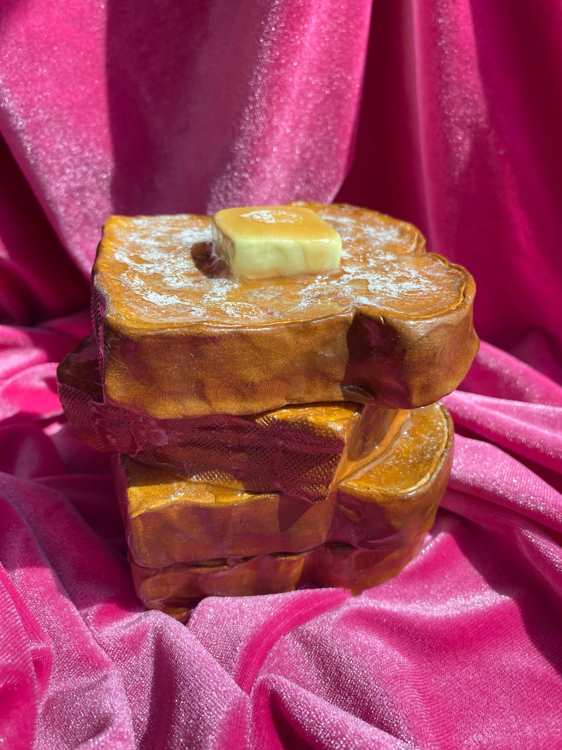 French Toast Stack Stash Jar (8oz) | Polymer Clay Stash Jar | Unique ...