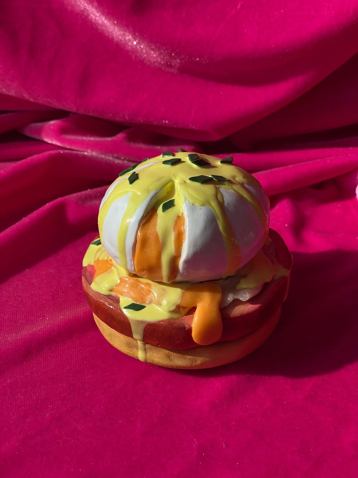 Eggs Benedict Stash Jar (1oz) | Polymer Clay Stash Jar | Unique ...