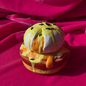 Eggs Benedict Stash Jar (1oz) | Polymer Clay Stash Jar | Unique ...