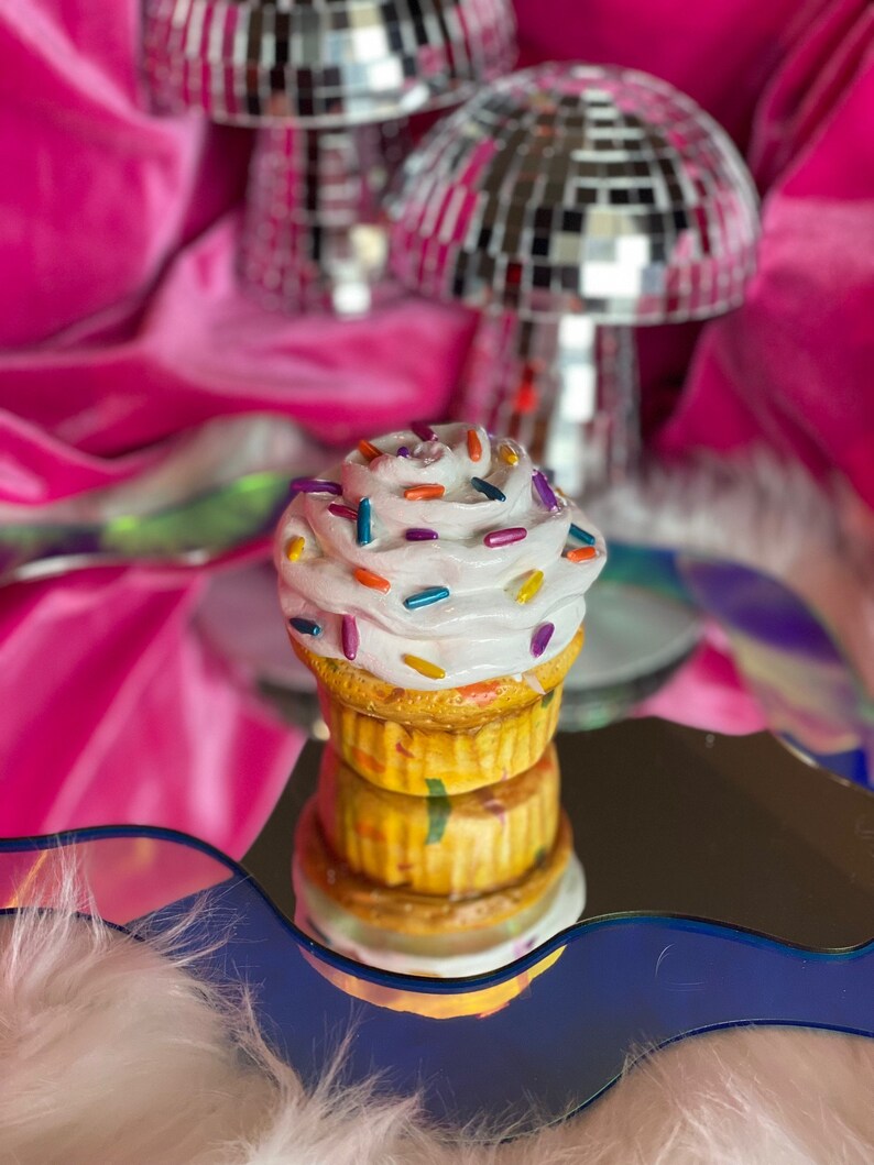 Funfetti Cupcake Stash Jar (2oz) | Polymer Clay Stash Jar | Unique ...