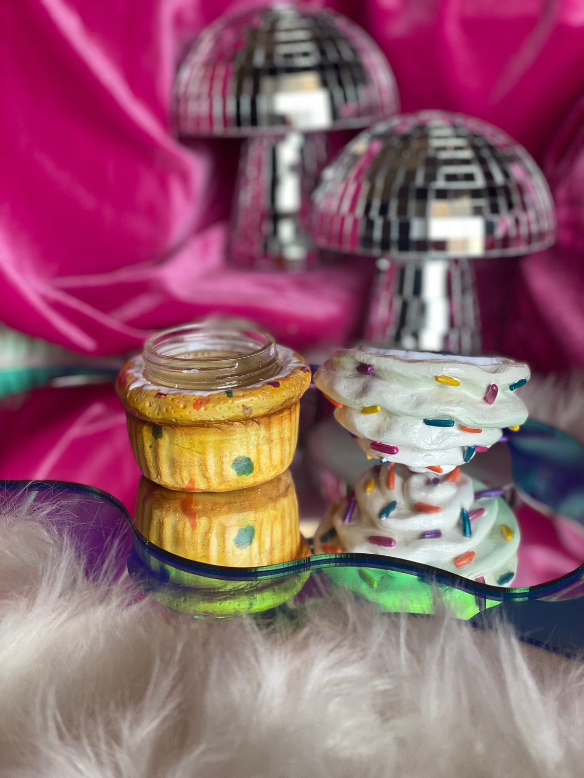 Funfetti Cupcake Stash Jar (2oz) | Polymer Clay Stash Jar | Unique ...