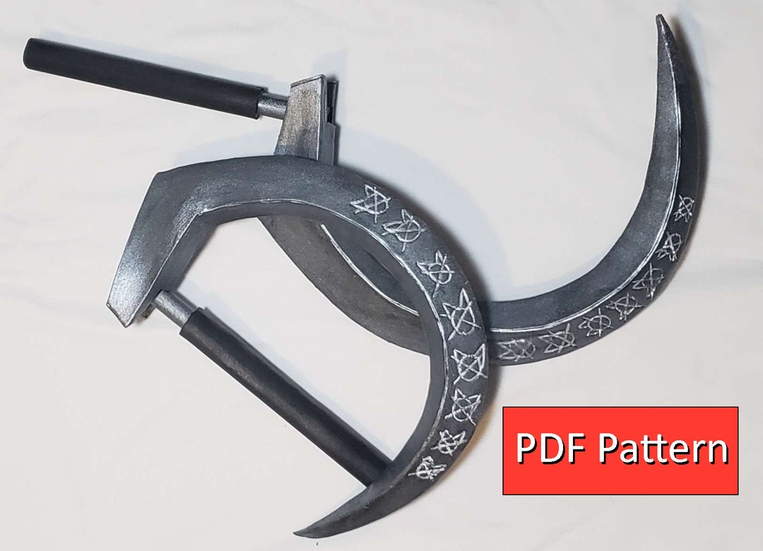 DIY Transforming Death Wolf Sickle EVA Foam Pattern PDF - Etsy