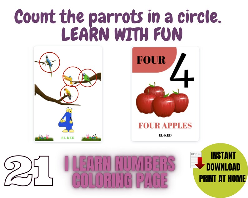 Learn to Count Learn to Count 1-10 Learn Numbers Edition - Etsy